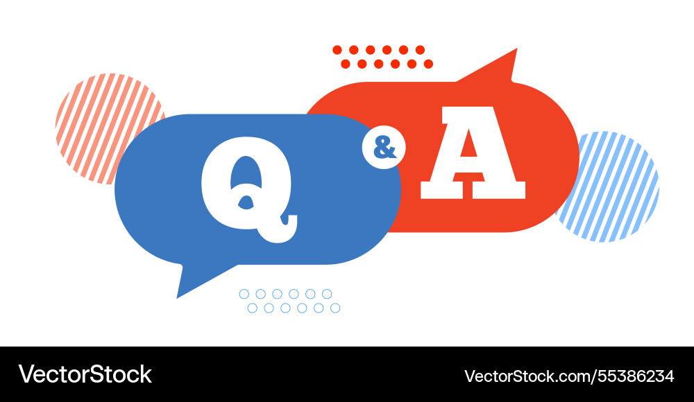 Question and answer line icon designed as fag Vector Image