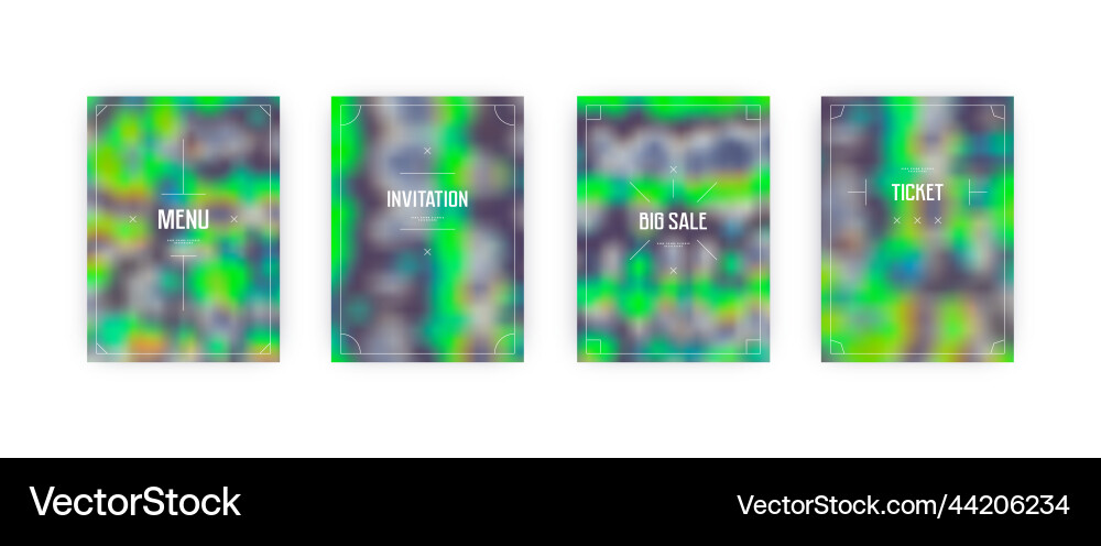 Set of cover templates Royalty Free Vector Image