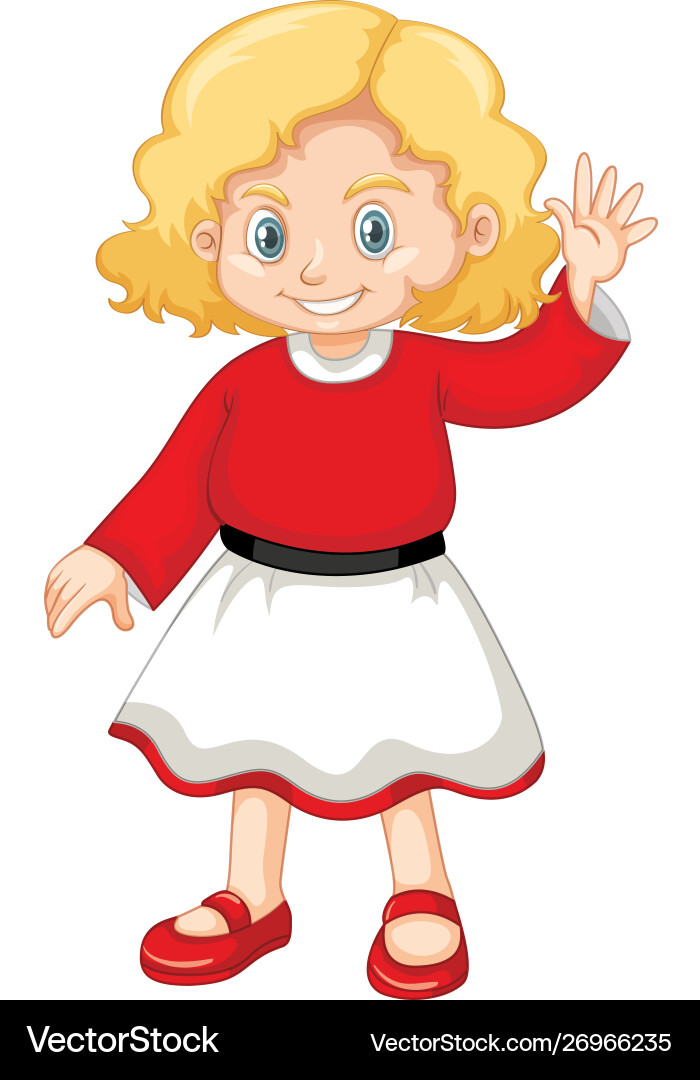 Cute happy smiling child isolated on white Vector Image