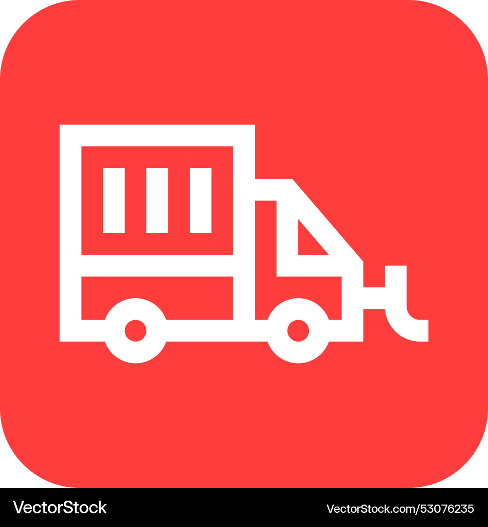 Garbage truck icon design Royalty Free Vector Image