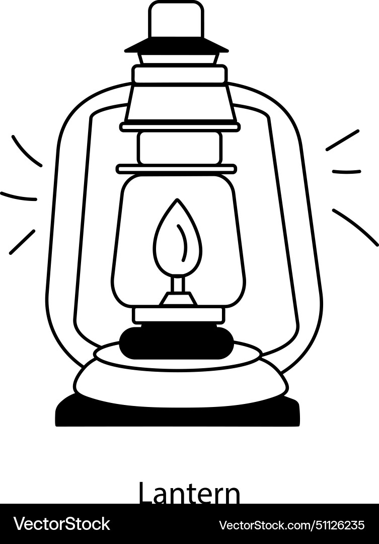 Lantern Royalty Free Vector Image - VectorStock