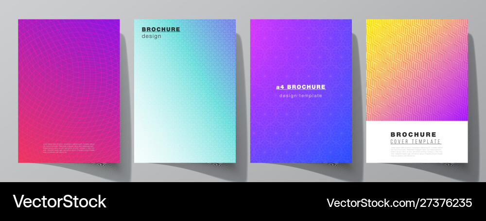 Layout a4 format modern cover Royalty Free Vector Image