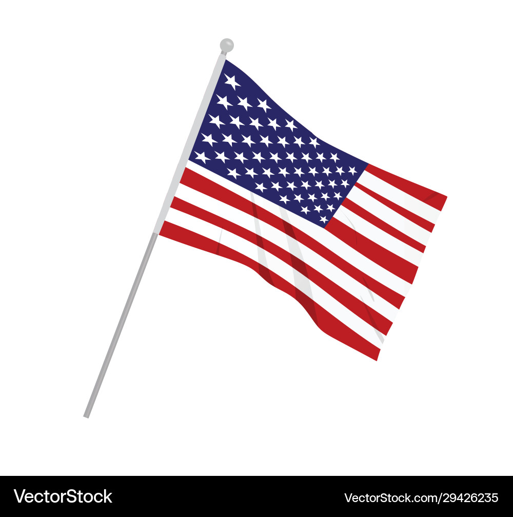 United states flag Royalty Free Vector Image - VectorStock