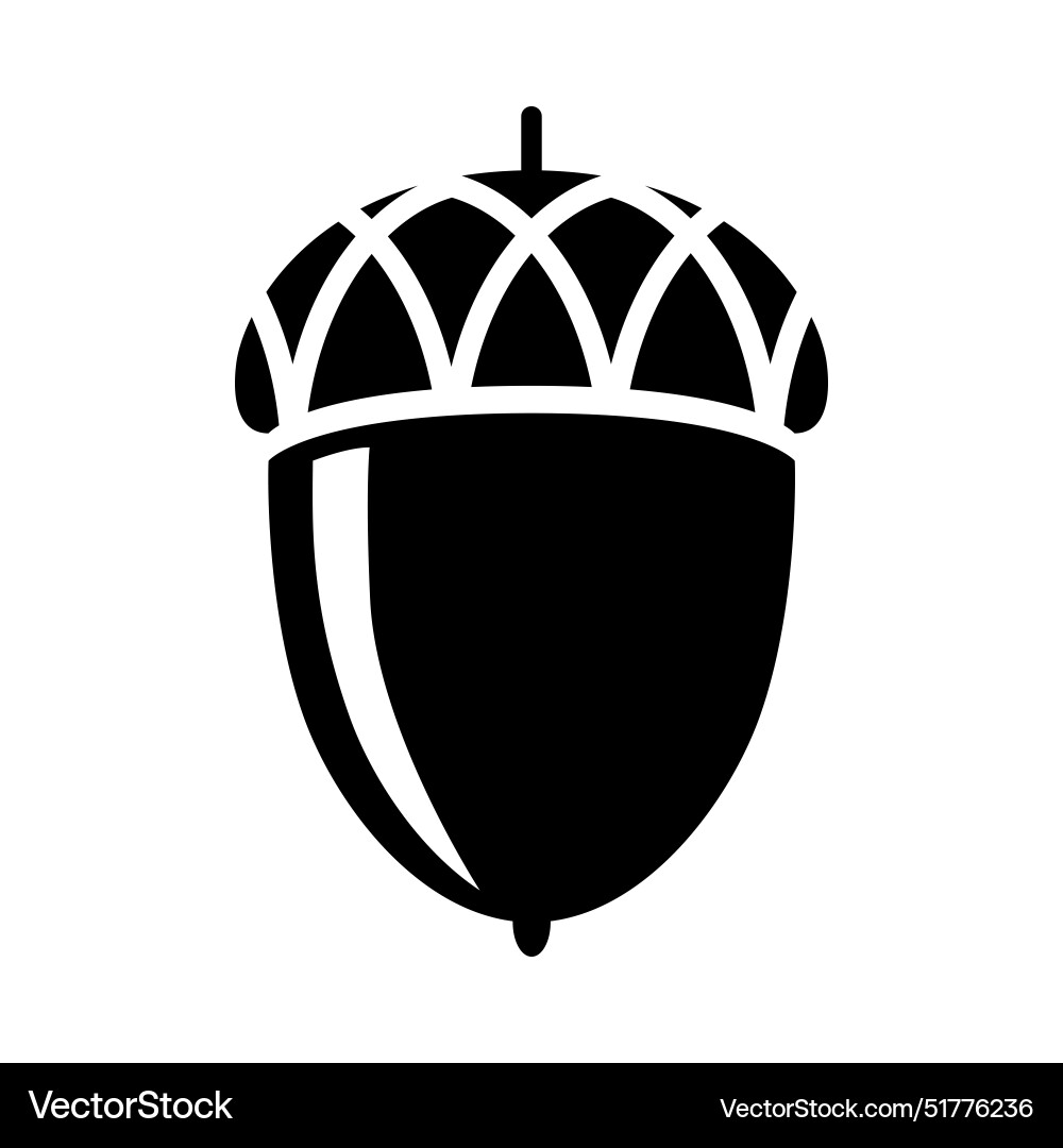 Acorn icon Royalty Free Vector Image - VectorStock