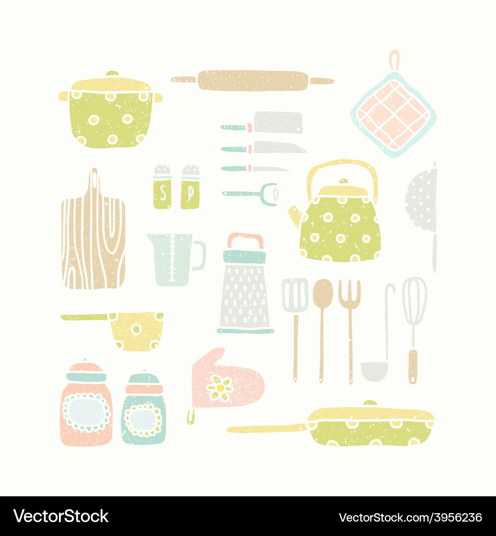 Kitchen tools Royalty Free Vector Image - VectorStock