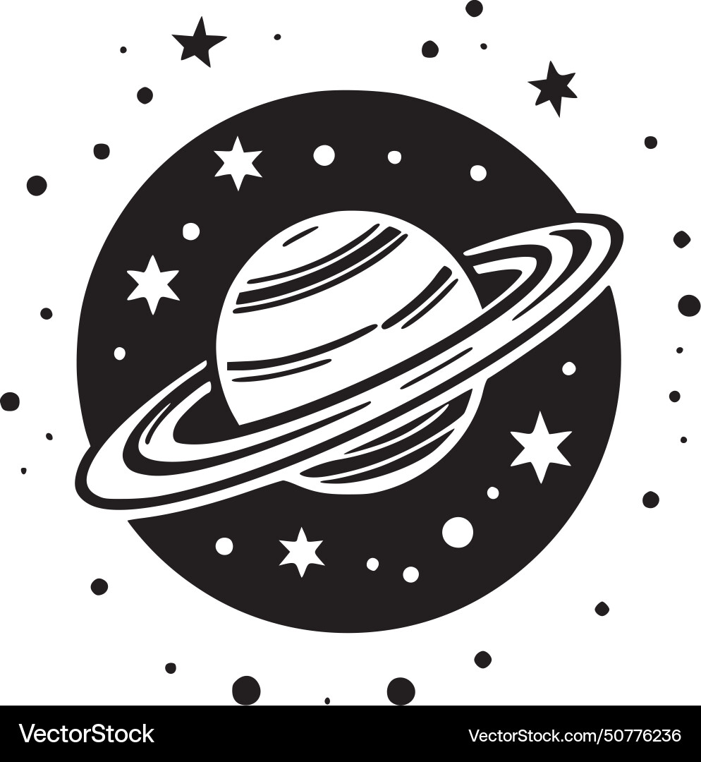 Space - high quality logo ideal for t-shirt Vector Image
