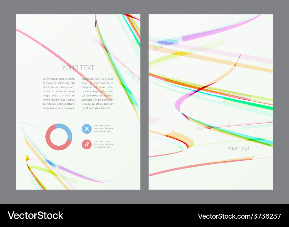 Flyer design template Royalty Free Vector Image