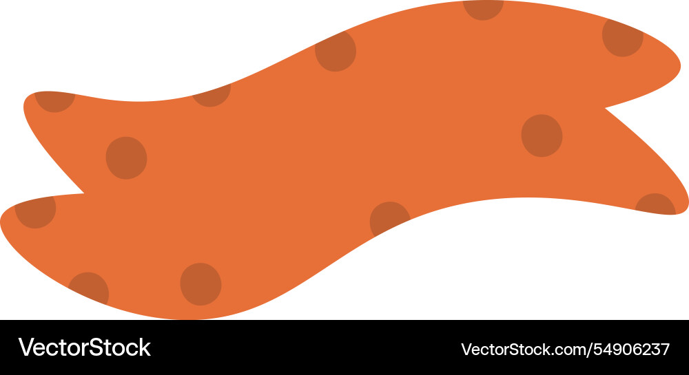 Hand drawn title ribbon Royalty Free Vector Image