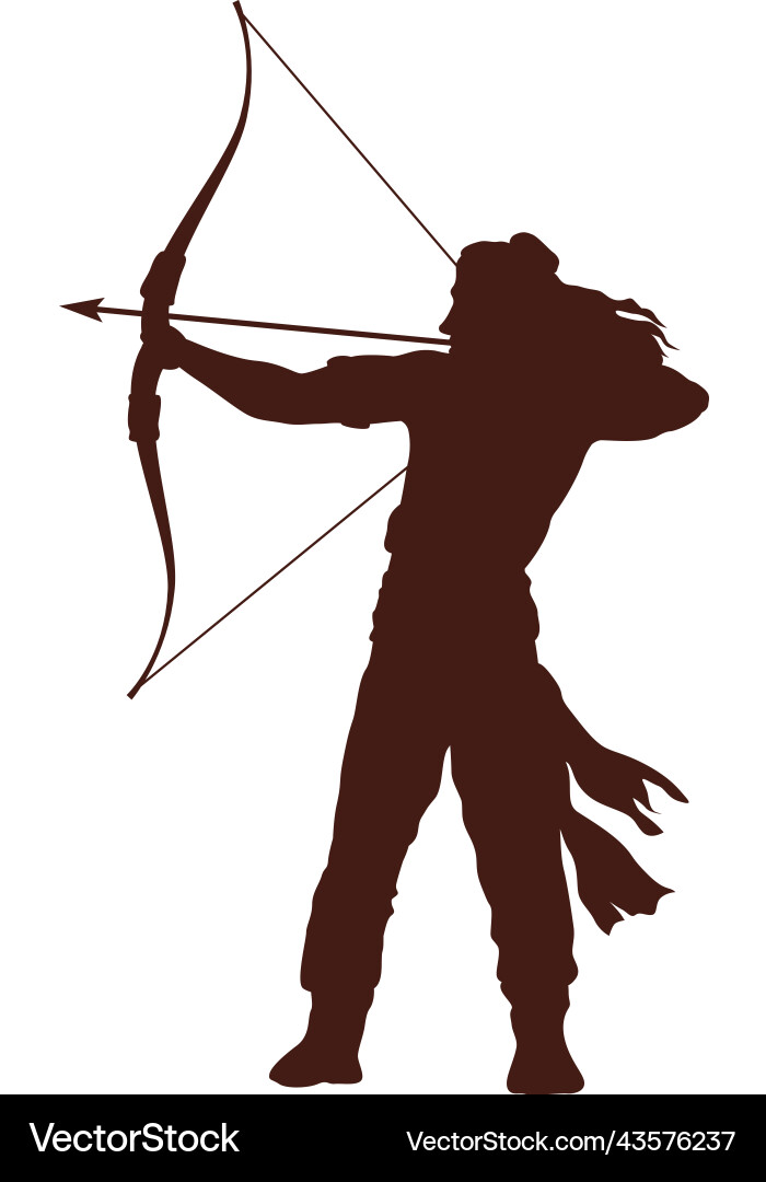 Lord rama with arch Royalty Free Vector Image - VectorStock