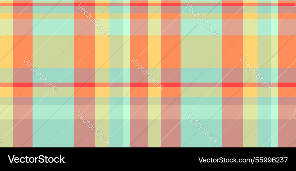Vibrant pastel plaid pattern perfect for textile Vector Image