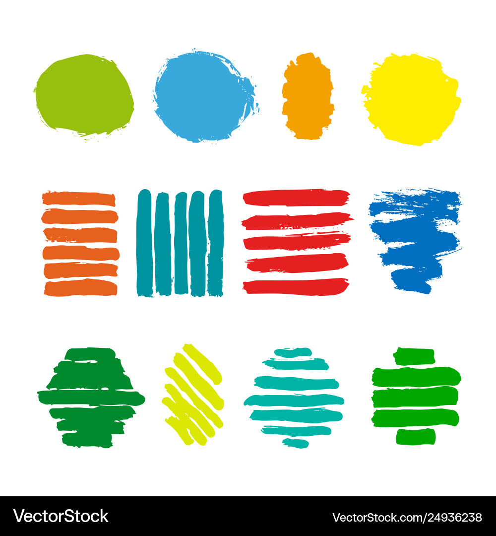 Colorful ink stains Royalty Free Vector Image - VectorStock
