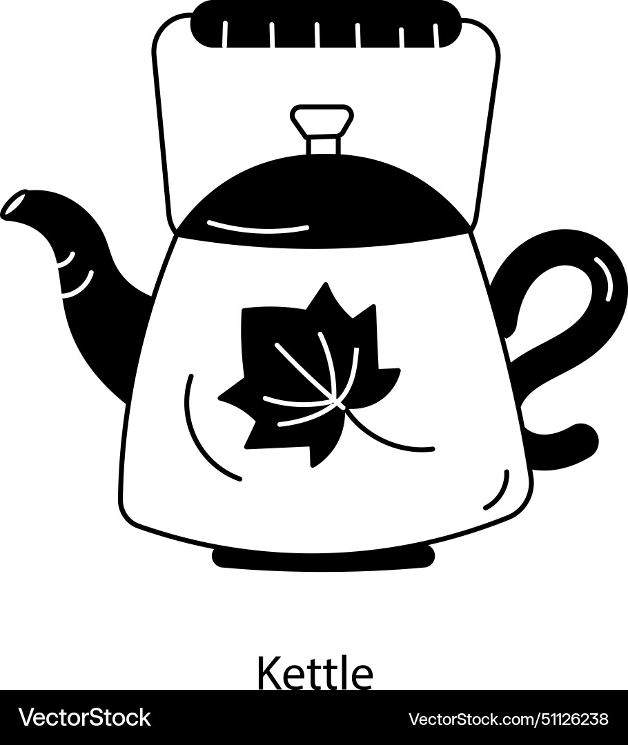 Kettle Royalty Free Vector Image - VectorStock