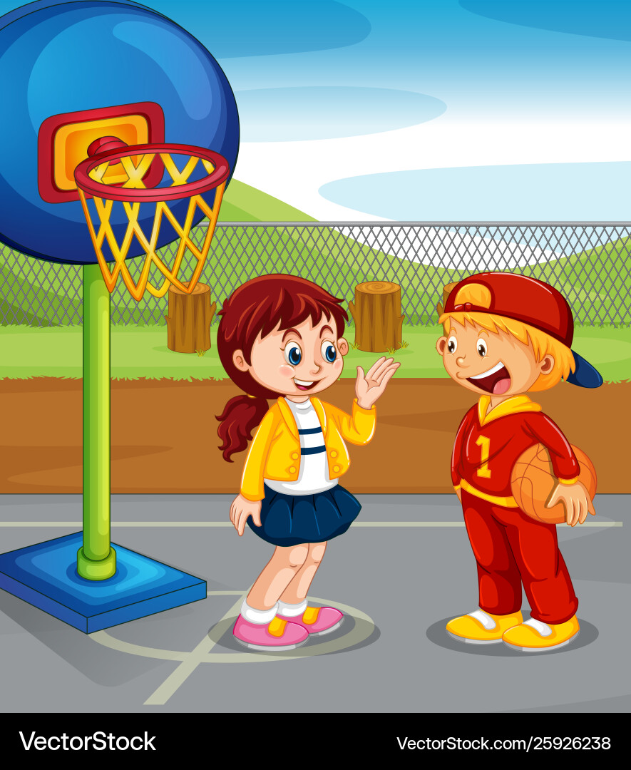 Kids playing Royalty Free Vector Image - VectorStock