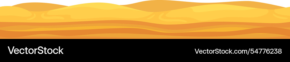 Seamless pattern of a stylized desert landscape Vector Image