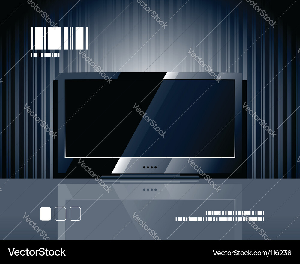 Tv panel Royalty Free Vector Image - VectorStock