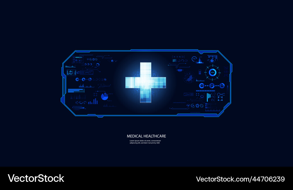 Abstract laboratory for healthcare medical Vector Image