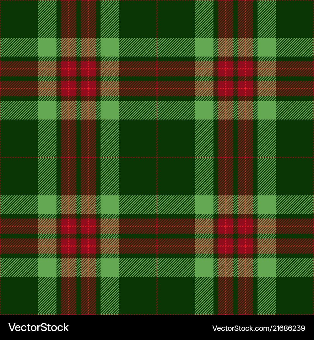Christmas tartan plaid seamless pattern Royalty Free Vector