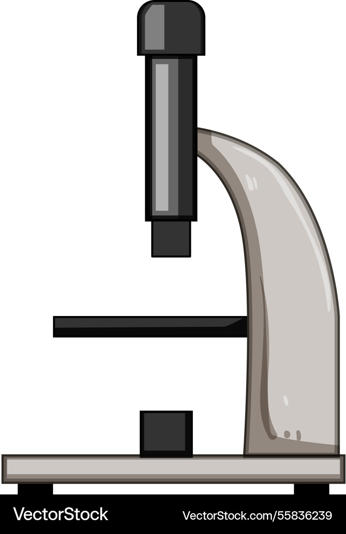 Resolution microscope cartoon Royalty Free Vector Image