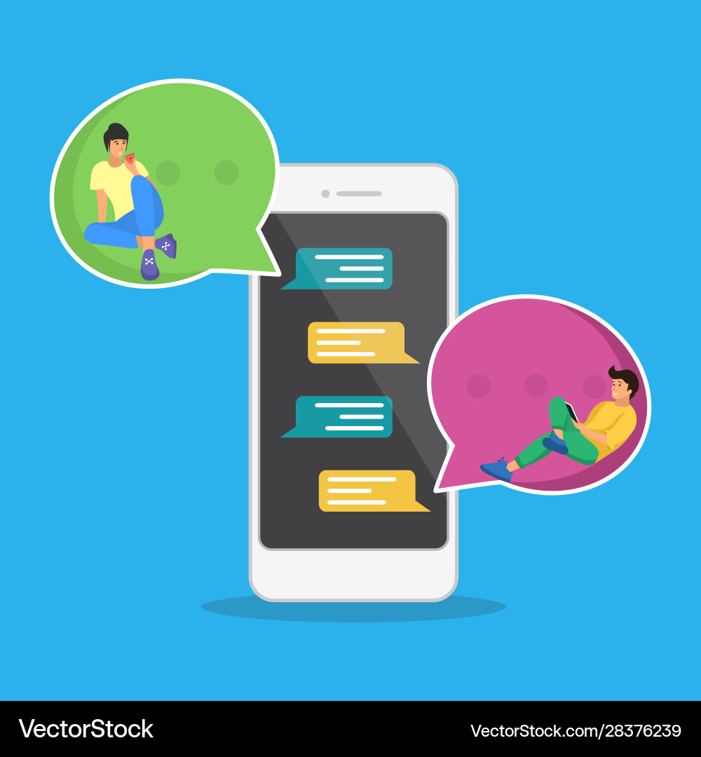 Speech bubbles for comment Royalty Free Vector Image