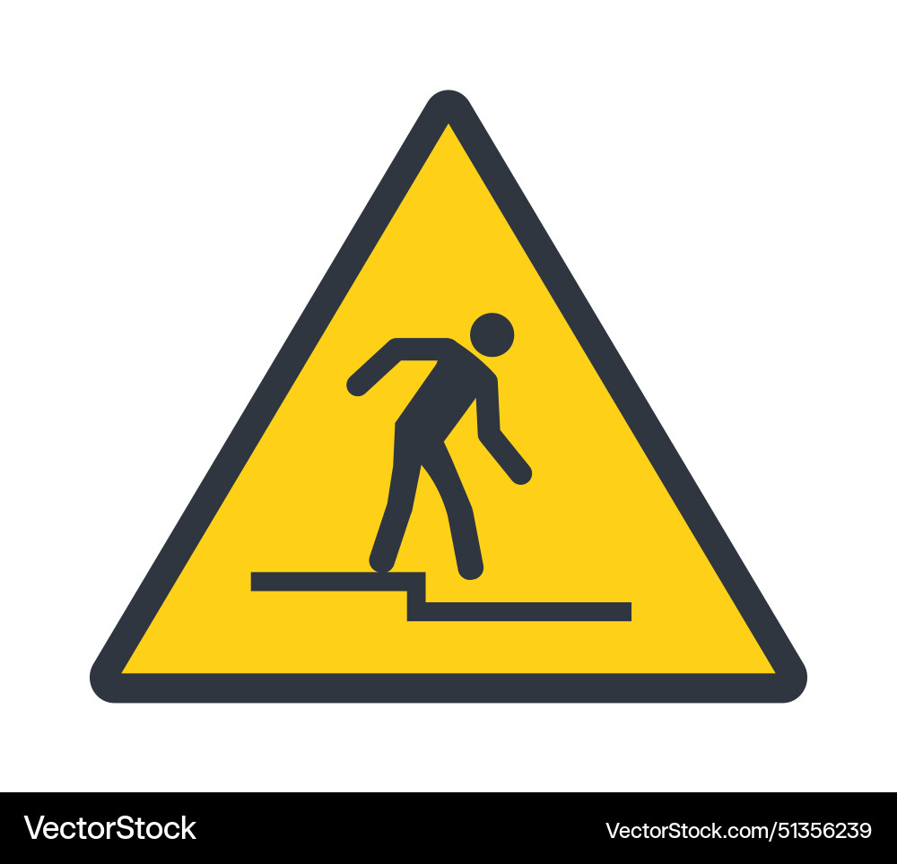 Step down symbol Royalty Free Vector Image - VectorStock
