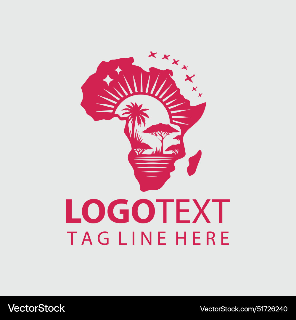 Africa map logo Royalty Free Vector Image - VectorStock