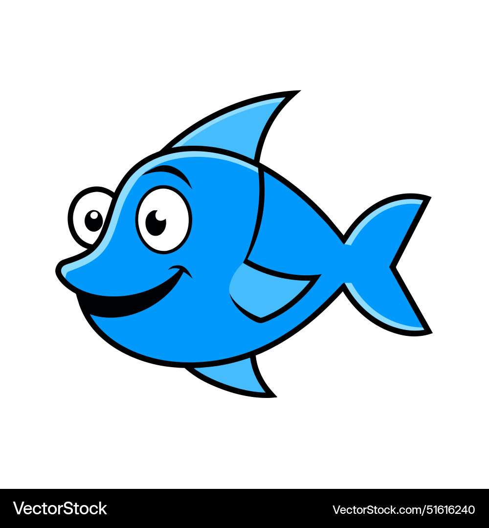 Blue catfish fish dancing icon Royalty Free Vector Image