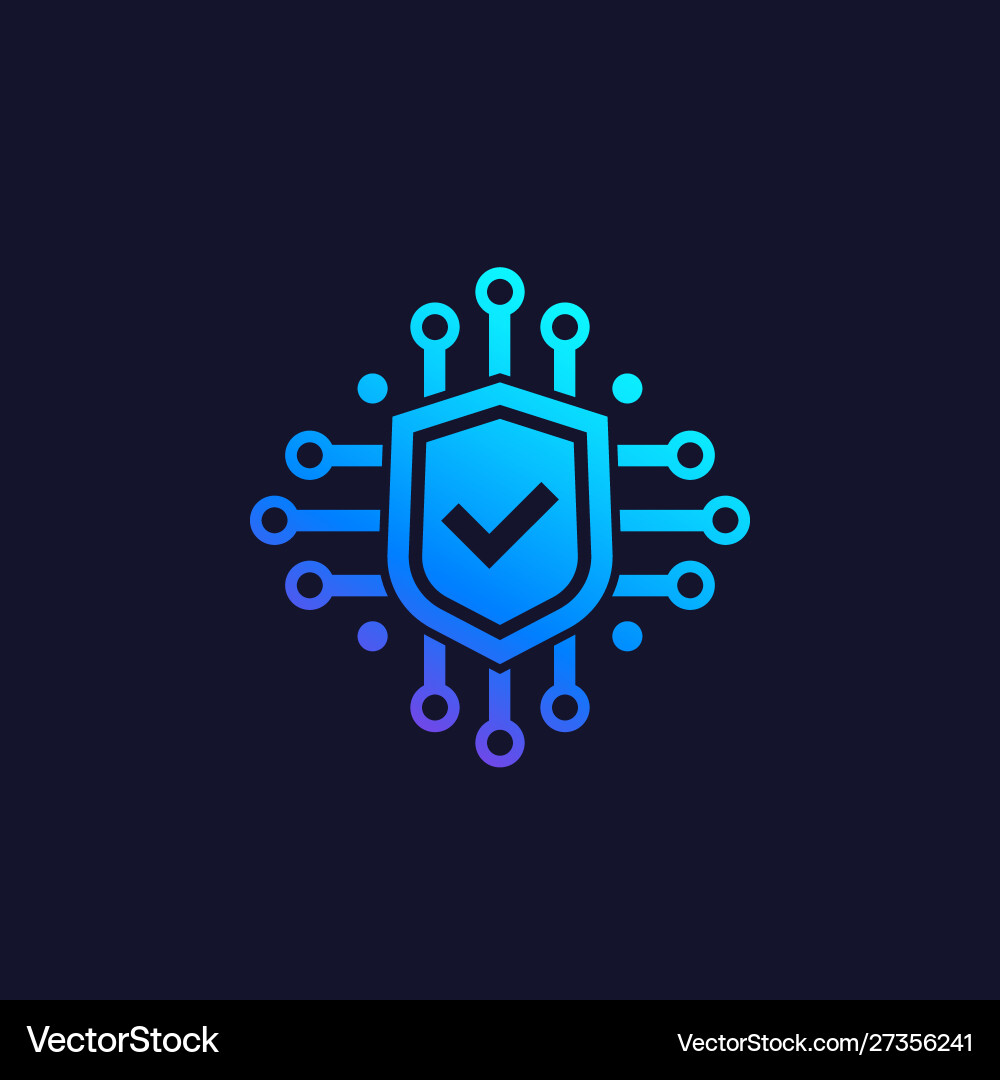 Cyber security access data protection Royalty Free Vector
