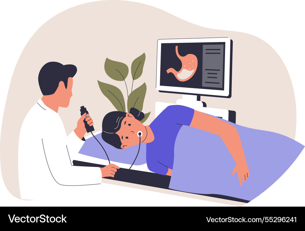 Endoscopy concept Royalty Free Vector Image - VectorStock