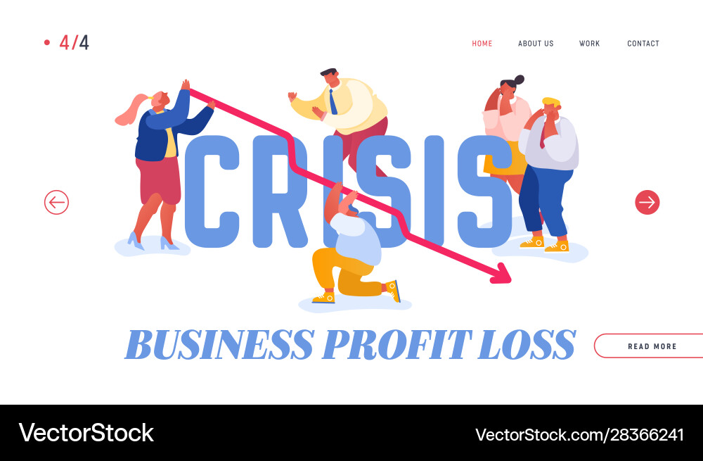 Falling down graph financial fail economy crisis Vector Image