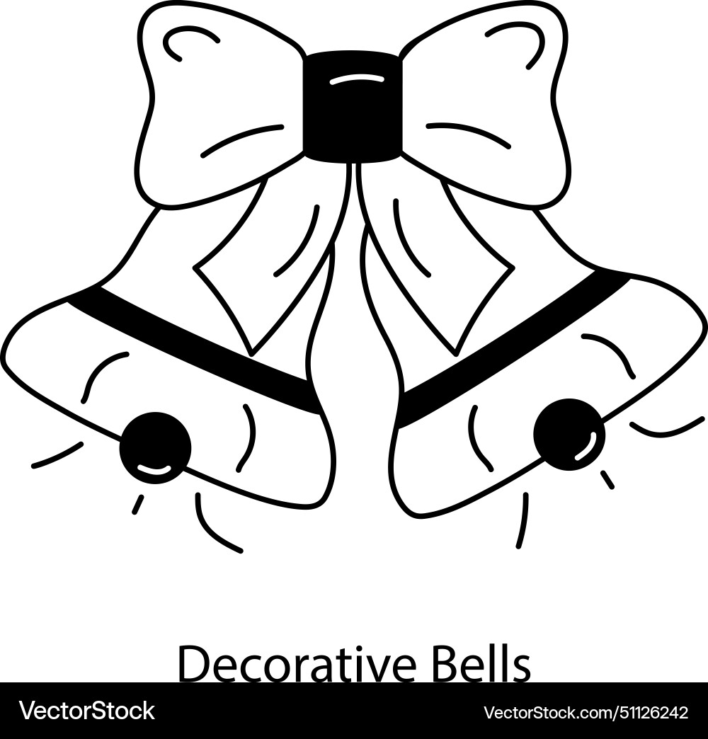 Decorative bells Royalty Free Vector Image - VectorStock