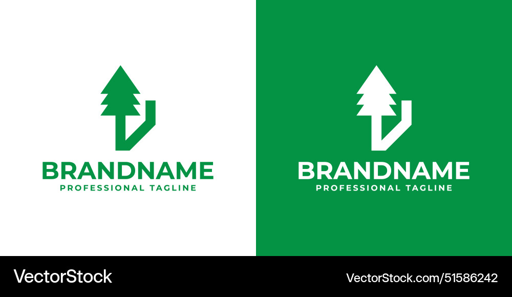 Letter v tree logo perfect for environmental Vector Image