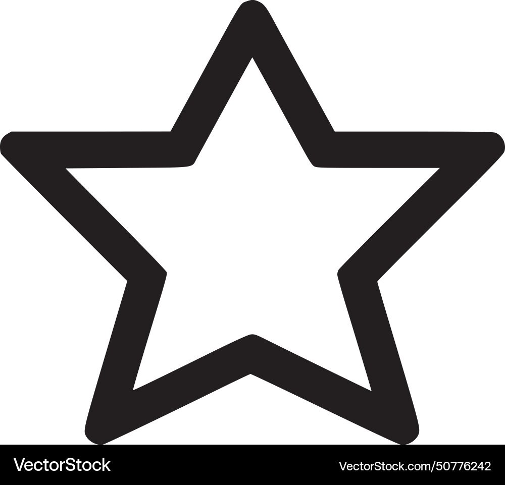 Star - high quality logo ideal for t-shirt Vector Image