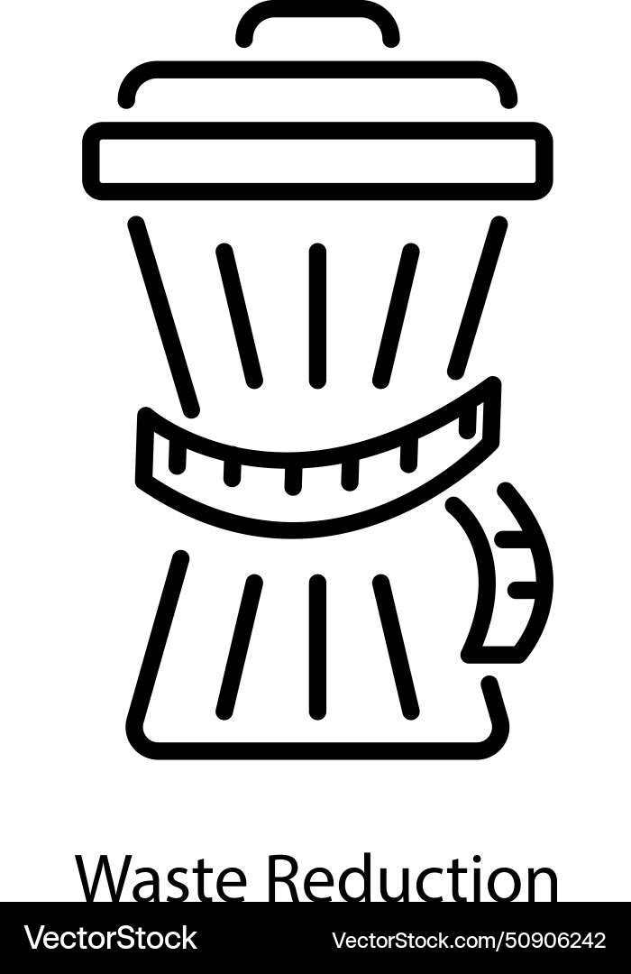 Waste reduction Royalty Free Vector Image - VectorStock