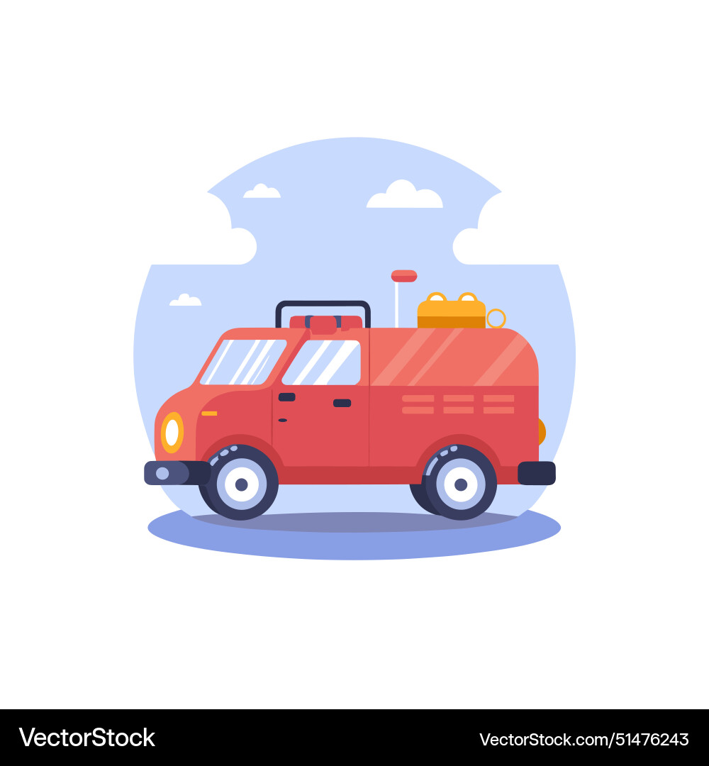 Vehicle flat style Royalty Free Vector Image - VectorStock