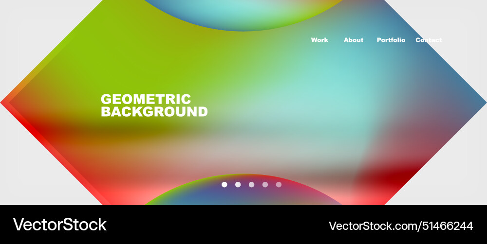 Colorful gradients with abstract geometric shapes Vector Image
