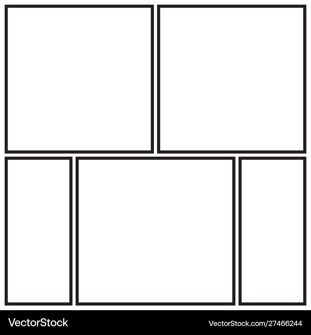 Photo collage templates Royalty Free Vector Image