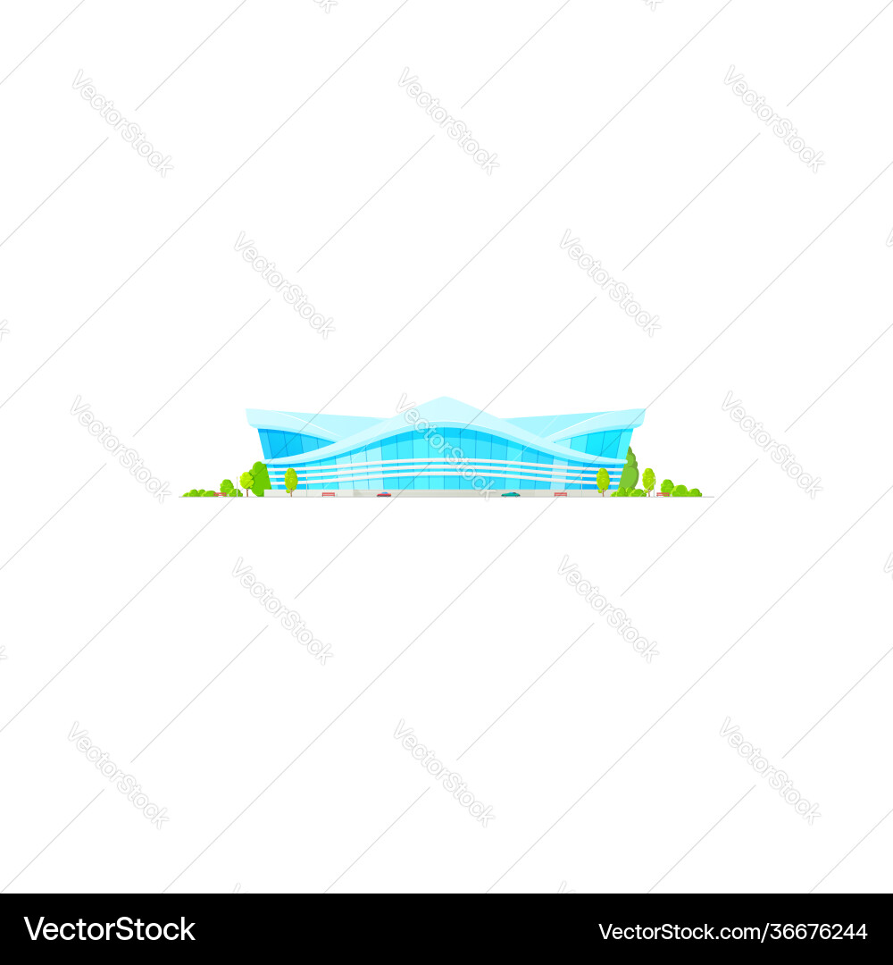 Sport center isolate stadium building construction