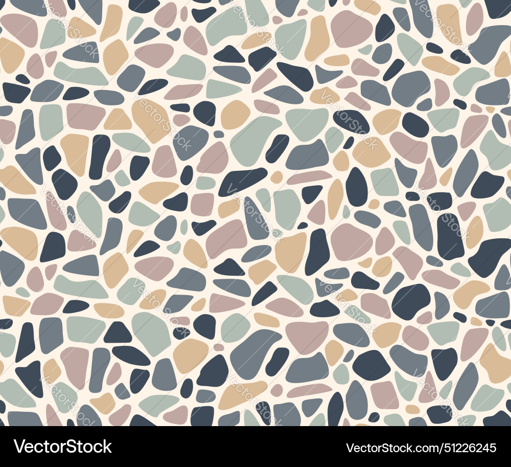 Gravel pebble mosaic stone pattern tile background