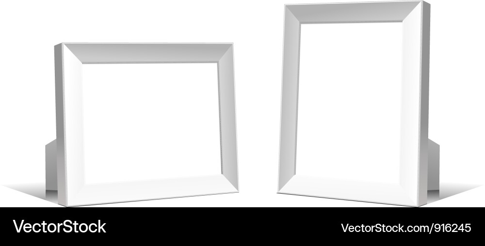 Set of White Frames Royalty Free Vector Image - VectorStock