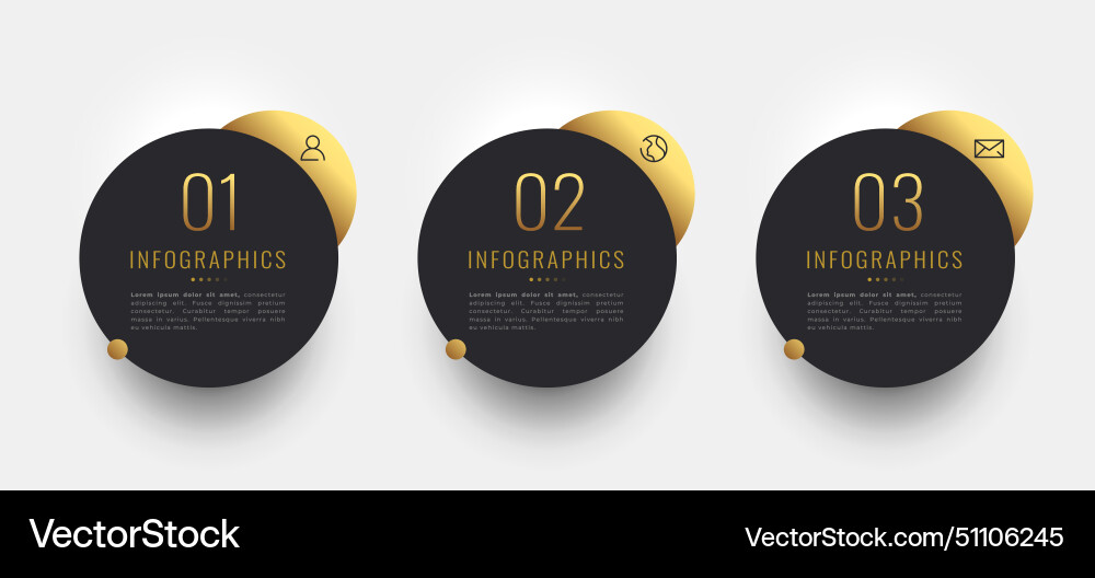 Three essential business step for professional Vector Image