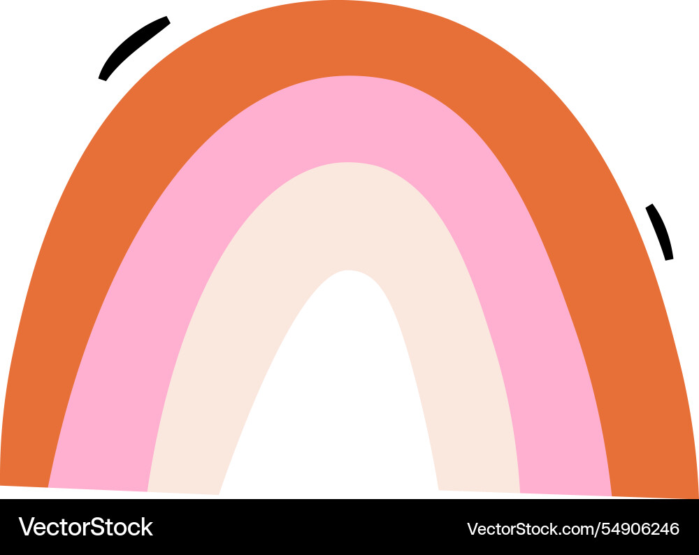 Childish rainbow icon Royalty Free Vector Image