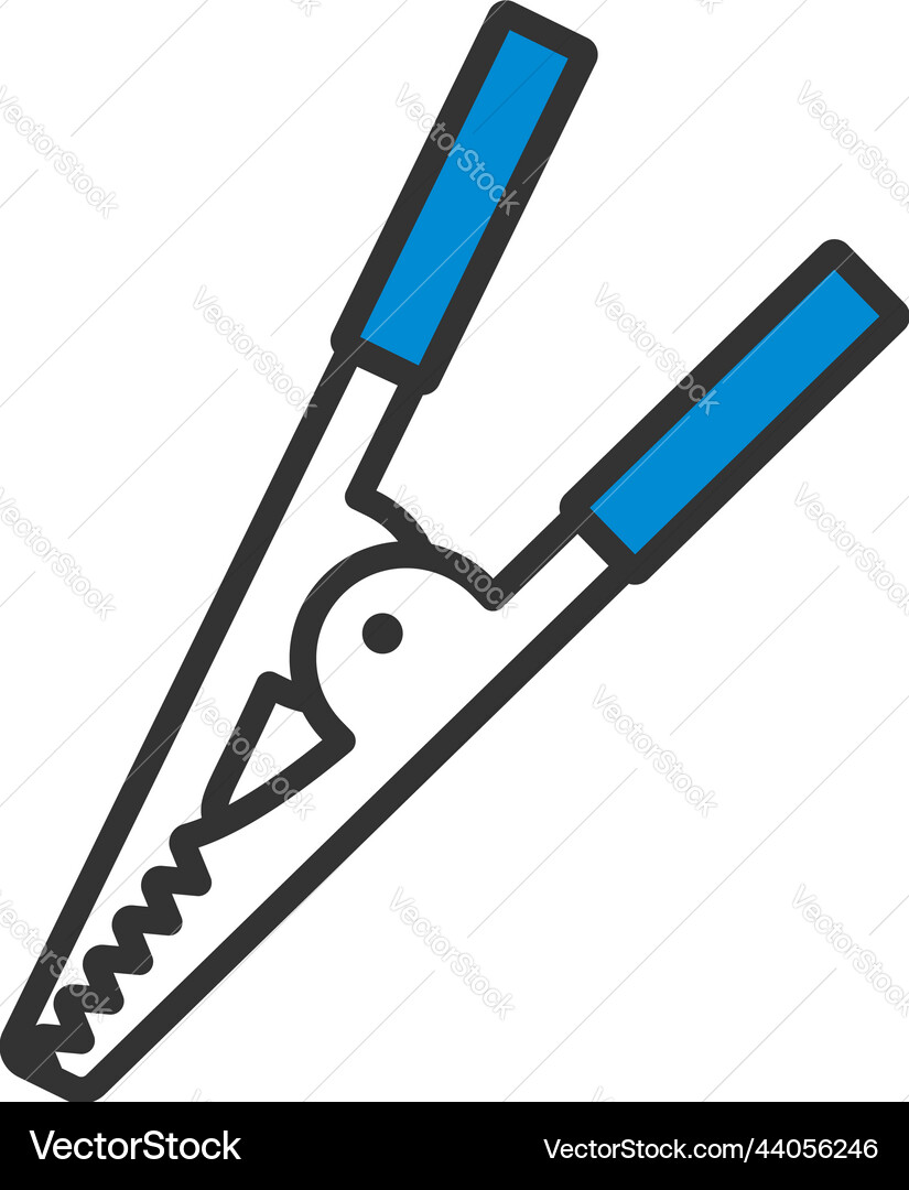 Crocodile clip icon Royalty Free Vector Image - VectorStock