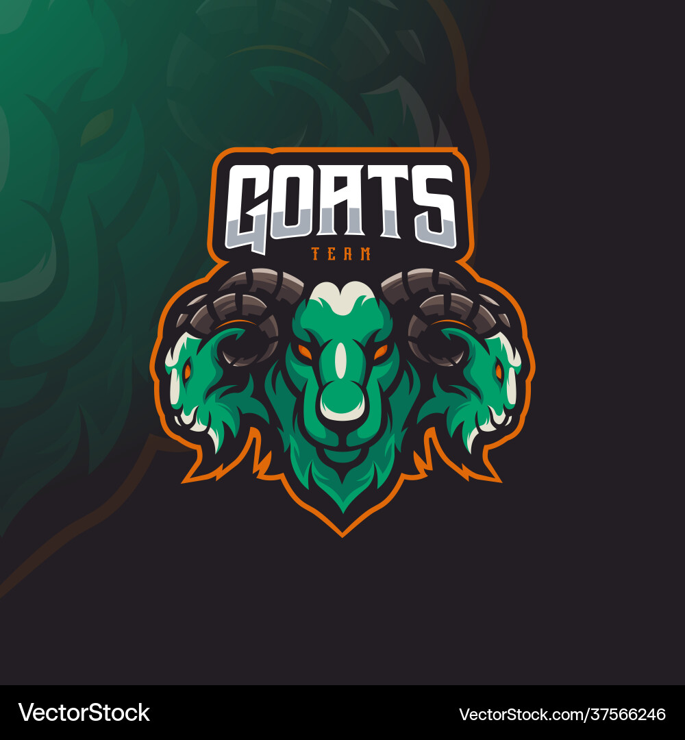 Goat mascot logo Royalty Free Vector Image - VectorStock