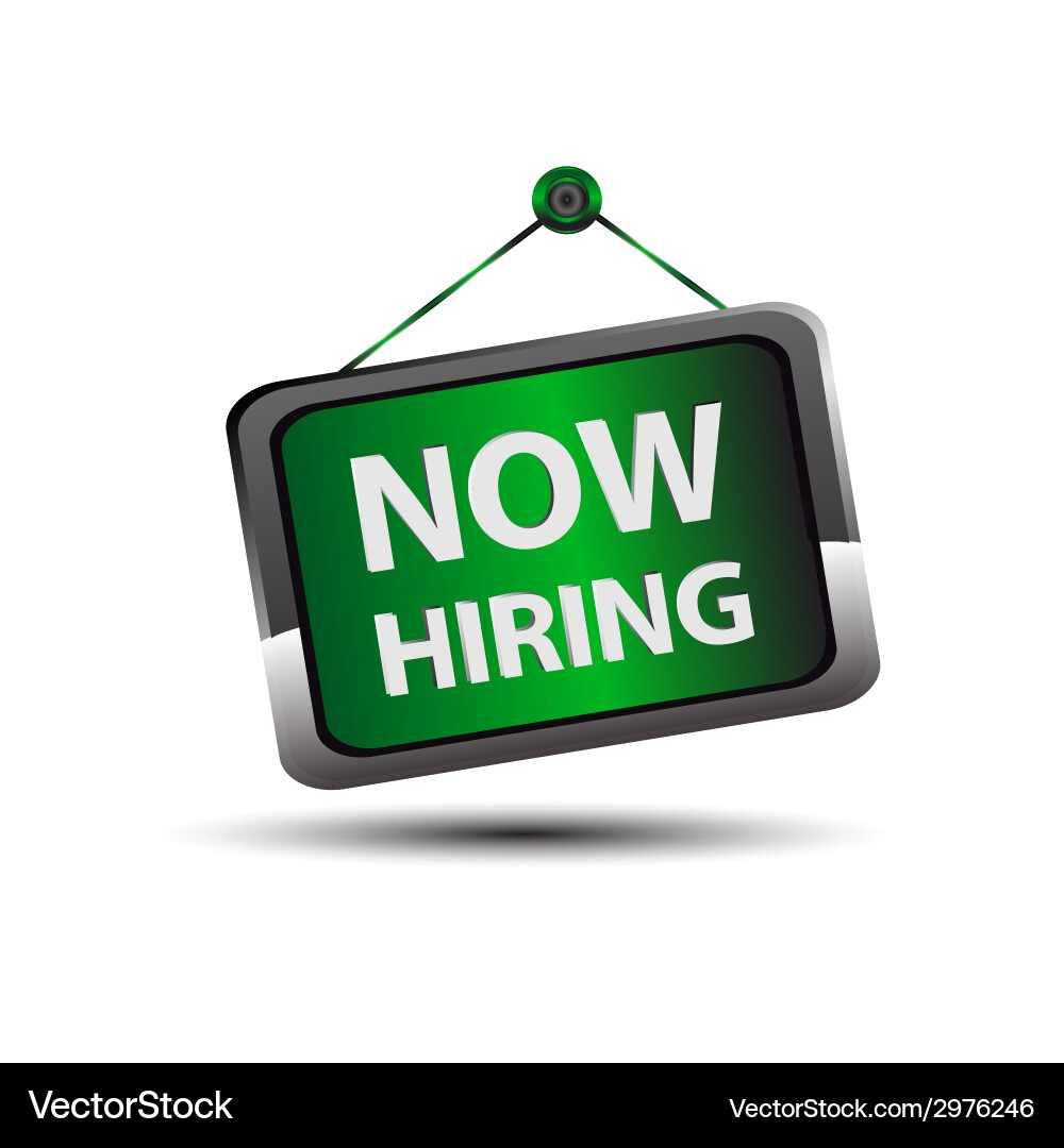 Hiring now icon sign Royalty Free Vector Image