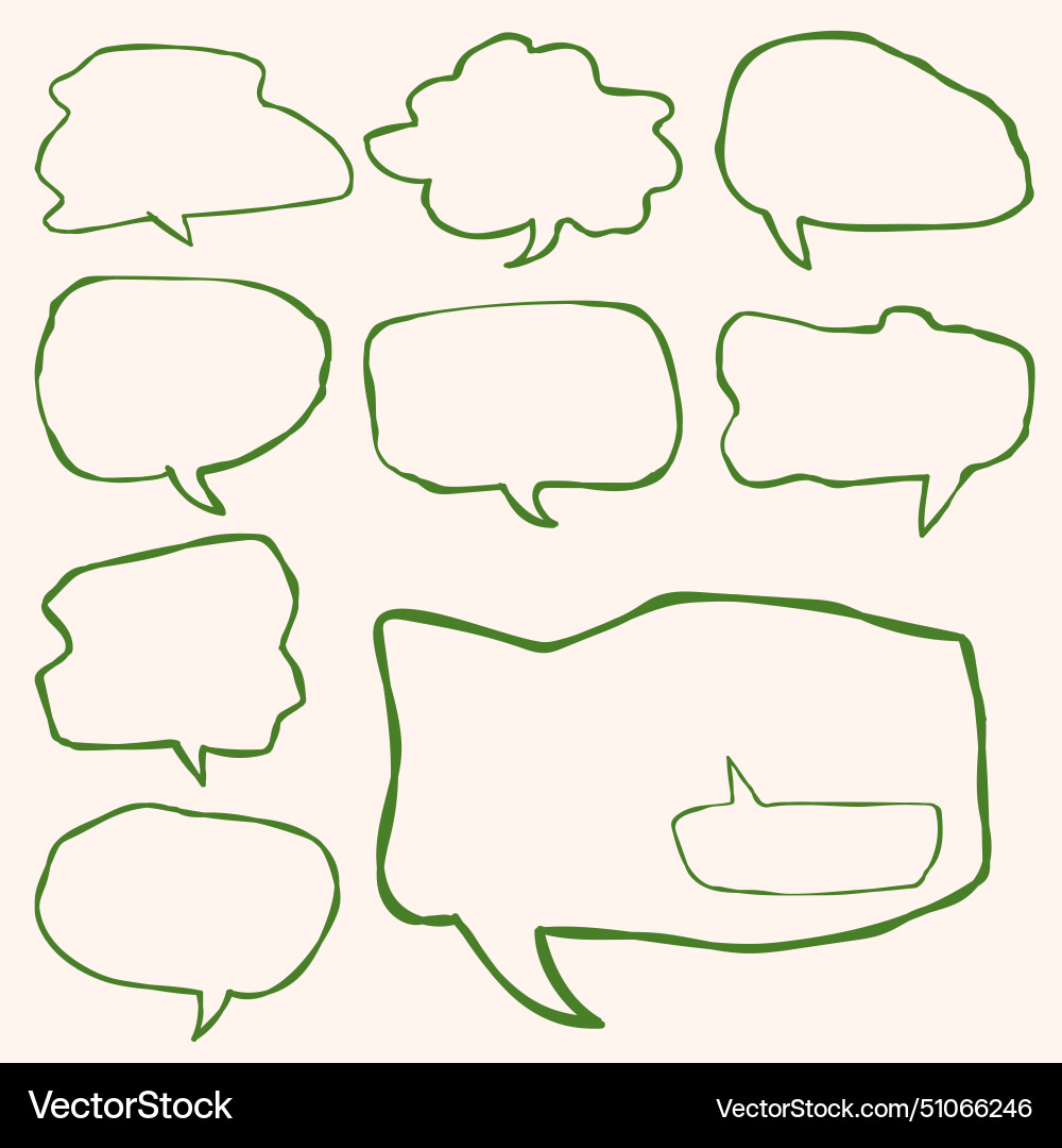 Set of modern shape outline Royalty Free Vector Image