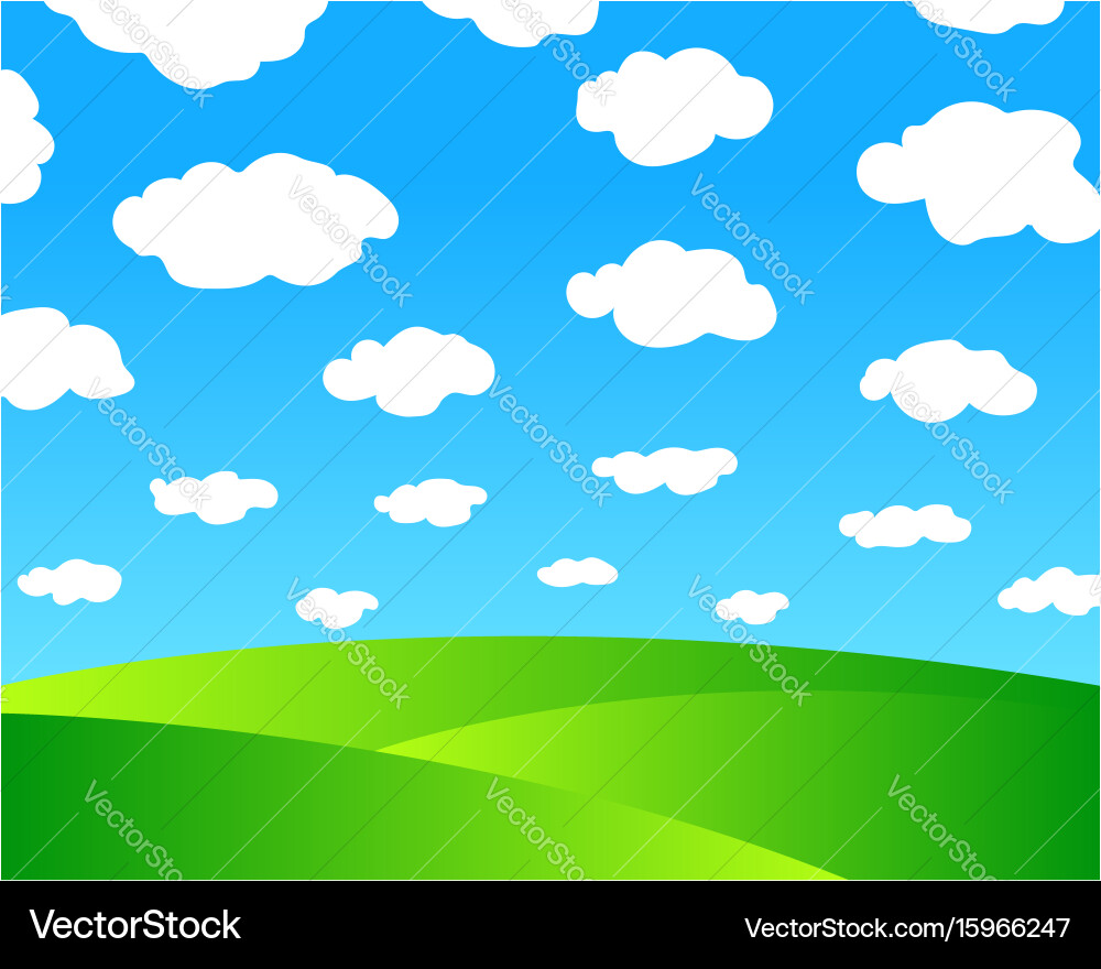 Farm natural summer background Royalty Free Vector Image