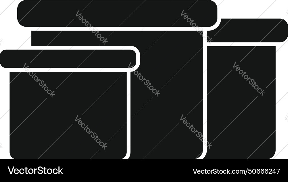 Fundraising boxes icon simple people help Vector Image