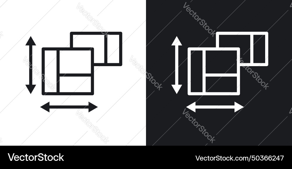 House plan icon set floor design architect Vector Image