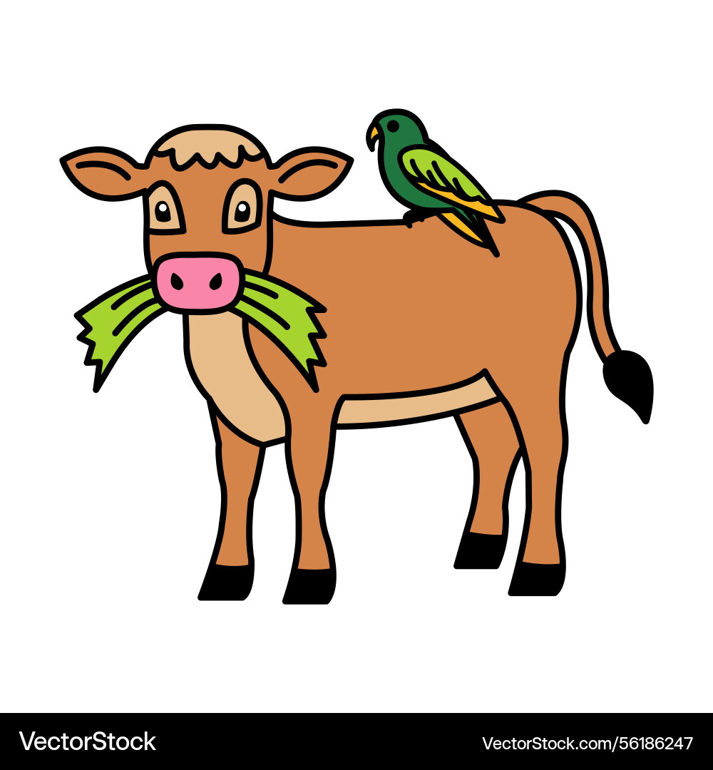 Cute Cow Back Vector Images (86)
