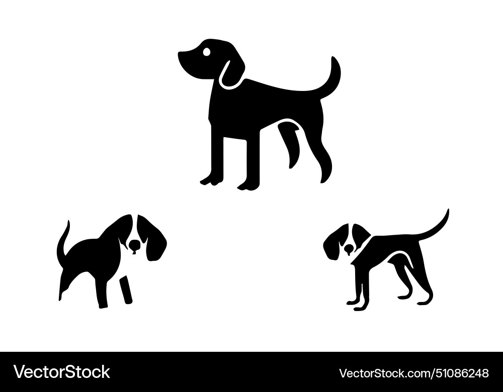 Minimal style dog icon design Royalty Free Vector Image